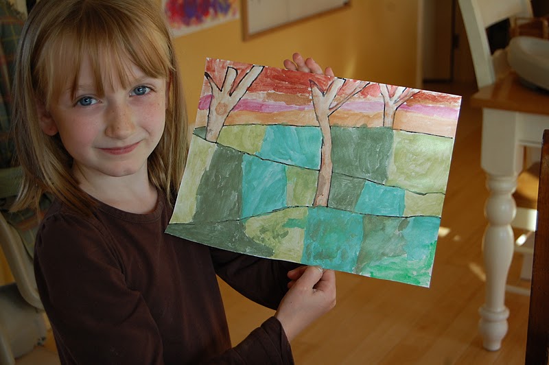 Our Creative Day: Fall Landscape Art Lesson