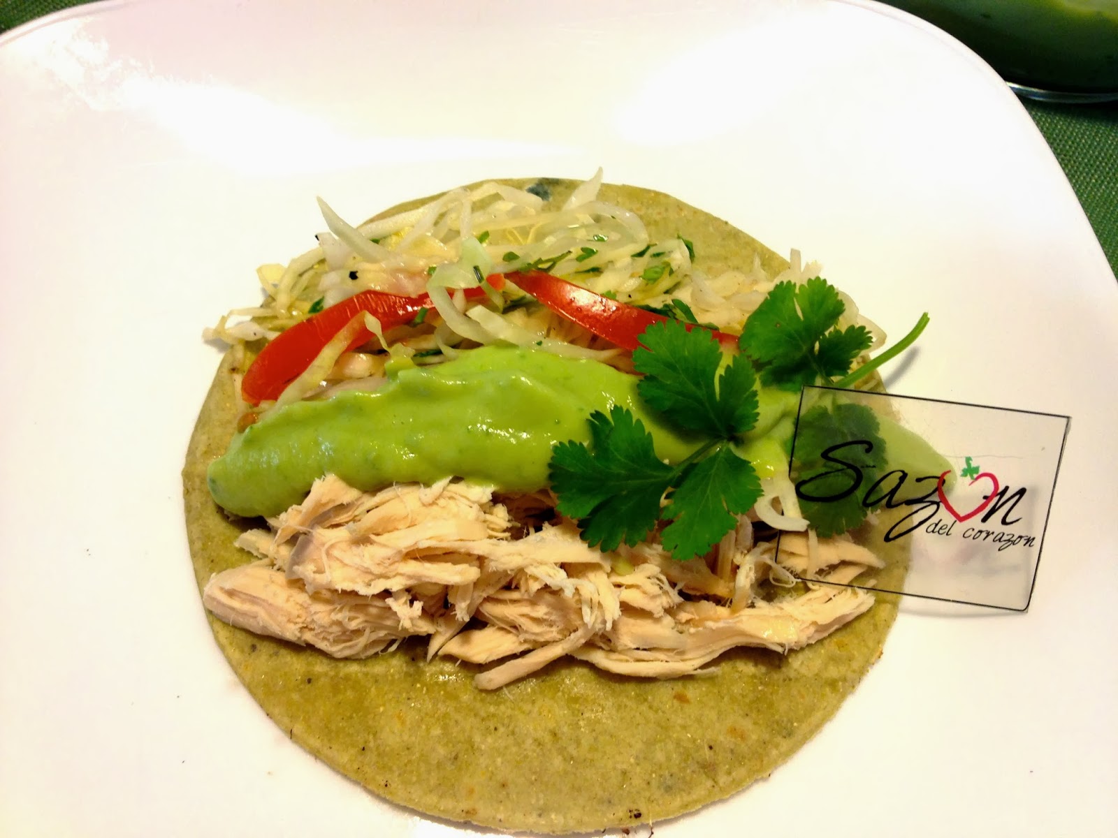 Sazón del corazón: Tacos de pollo