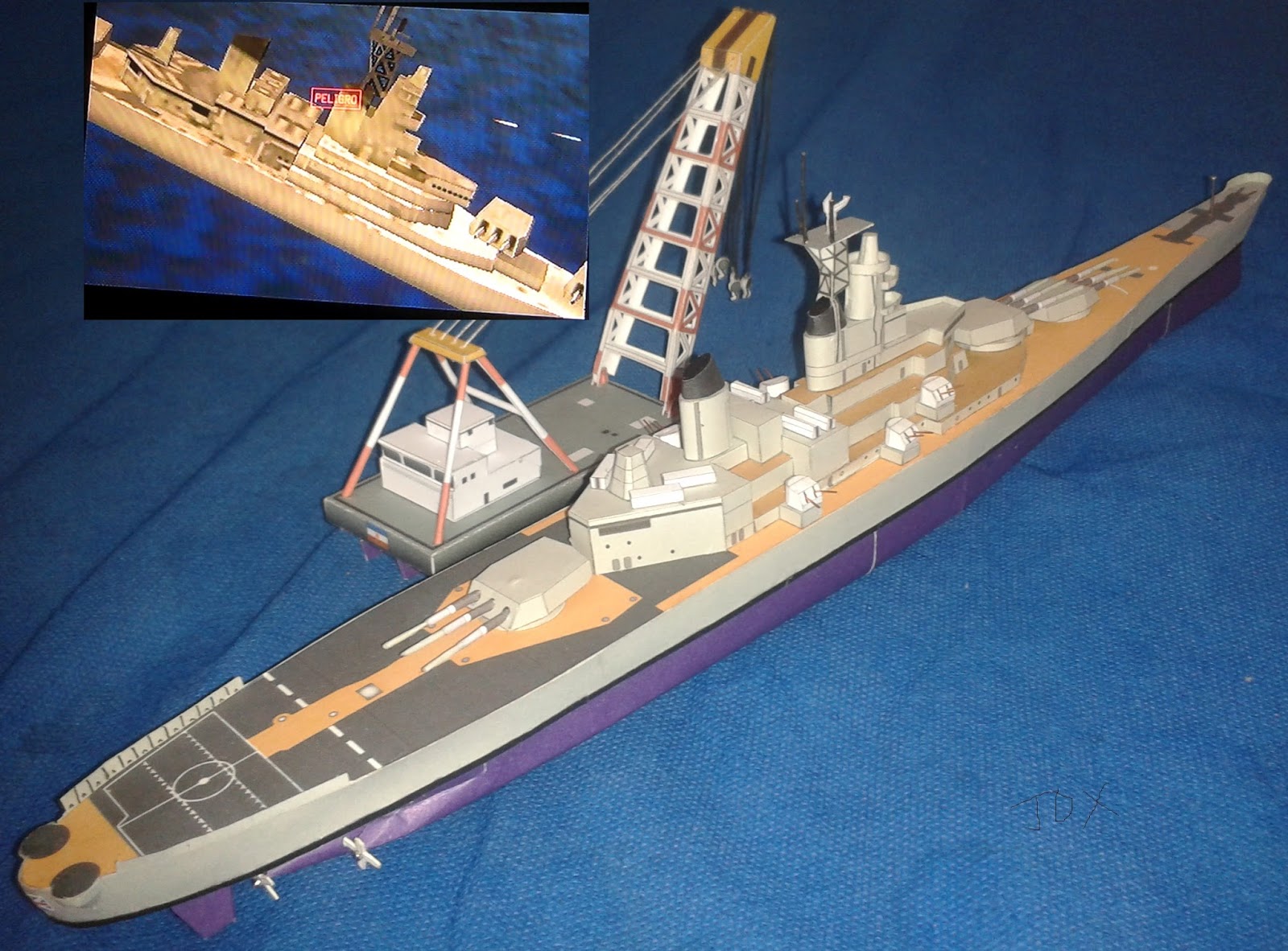 Ace Combat Model - Drawings: Iowa class battleship