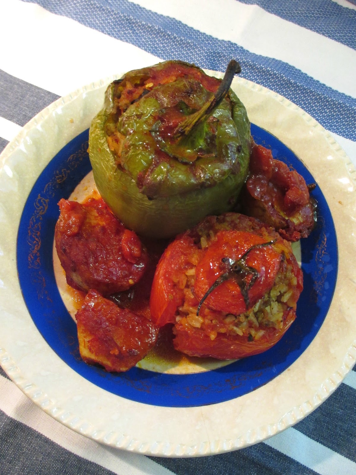 Hot and Cold Running Mom - Just my Stuff: Gemista Greek Stuffed ...