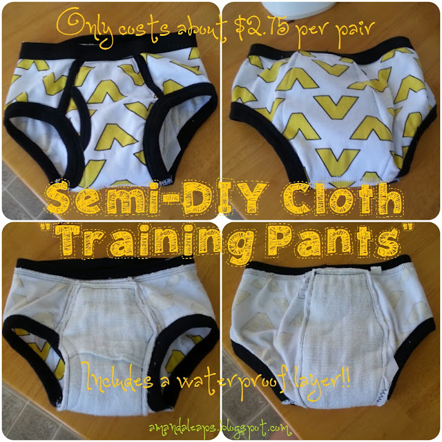 Leap! ...and the Net Will Appear: Semi DIY Cloth Training Pants TUTORIAL