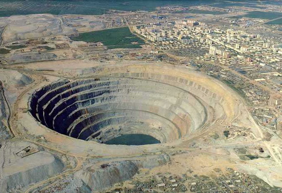 Mir Mine From Space