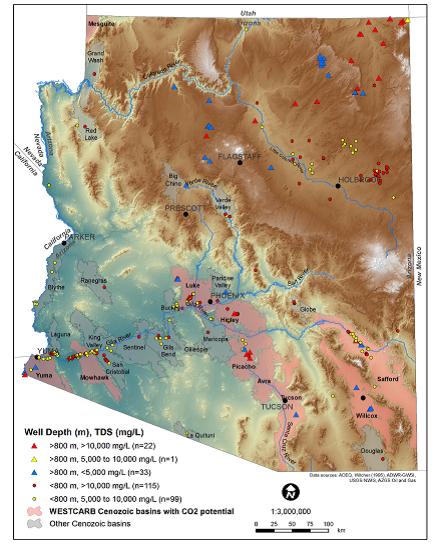 Arizona Geology: Salinities of Arizona's deep groundwater