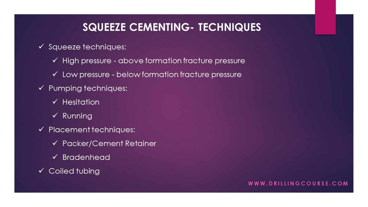 Presentation: Squeeze Cementing | Drilling Course