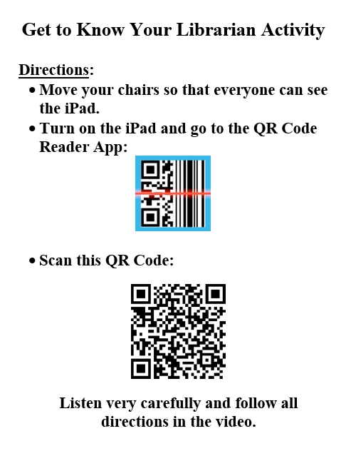 Get to Know Your Librarian Activity | The Mister Librarian