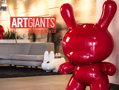 Dunny Addicts: Preview: Kidrobot Art Giants (4' Dunny & 30" Labbit Stools)