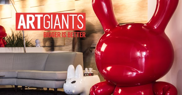 Dunny Addicts: Preview: Kidrobot Art Giants (4' Dunny & 30" Labbit Stools)