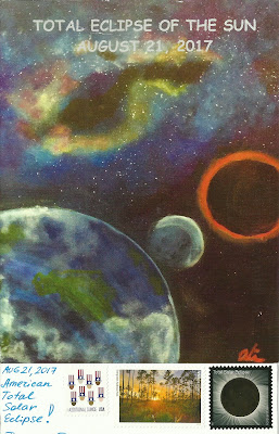 Postcards and Matching Stamps: Total Solar Eclipse from the U.S.A.