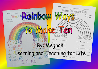 Learning and Teaching for Life: Ways to Make Ten - Rainbow Style
