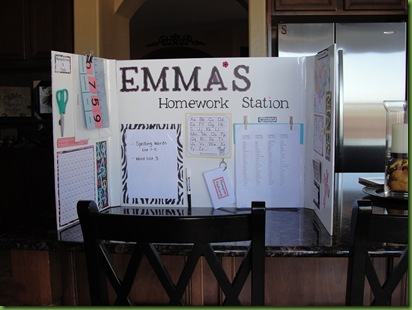 Homework Station Ideas - Building Our Story
