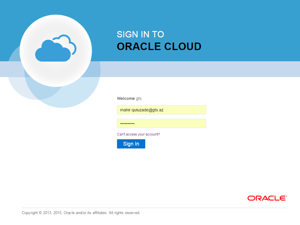 Database Schema as a Service - Oracle Cloud