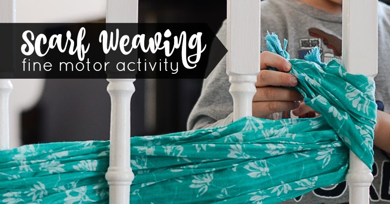 Scarf Weaving Fine Motor Activity for Kids | And Next Comes L ...