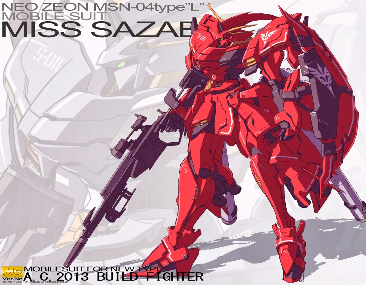 Miss Sazabi Fan Made Box art and Concept Arts - Gundam Kits Collection ...