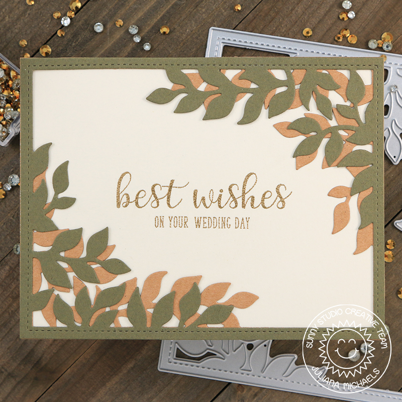 Sunny Studio: Botanical Backdrop Cards with Angelica & Juliana