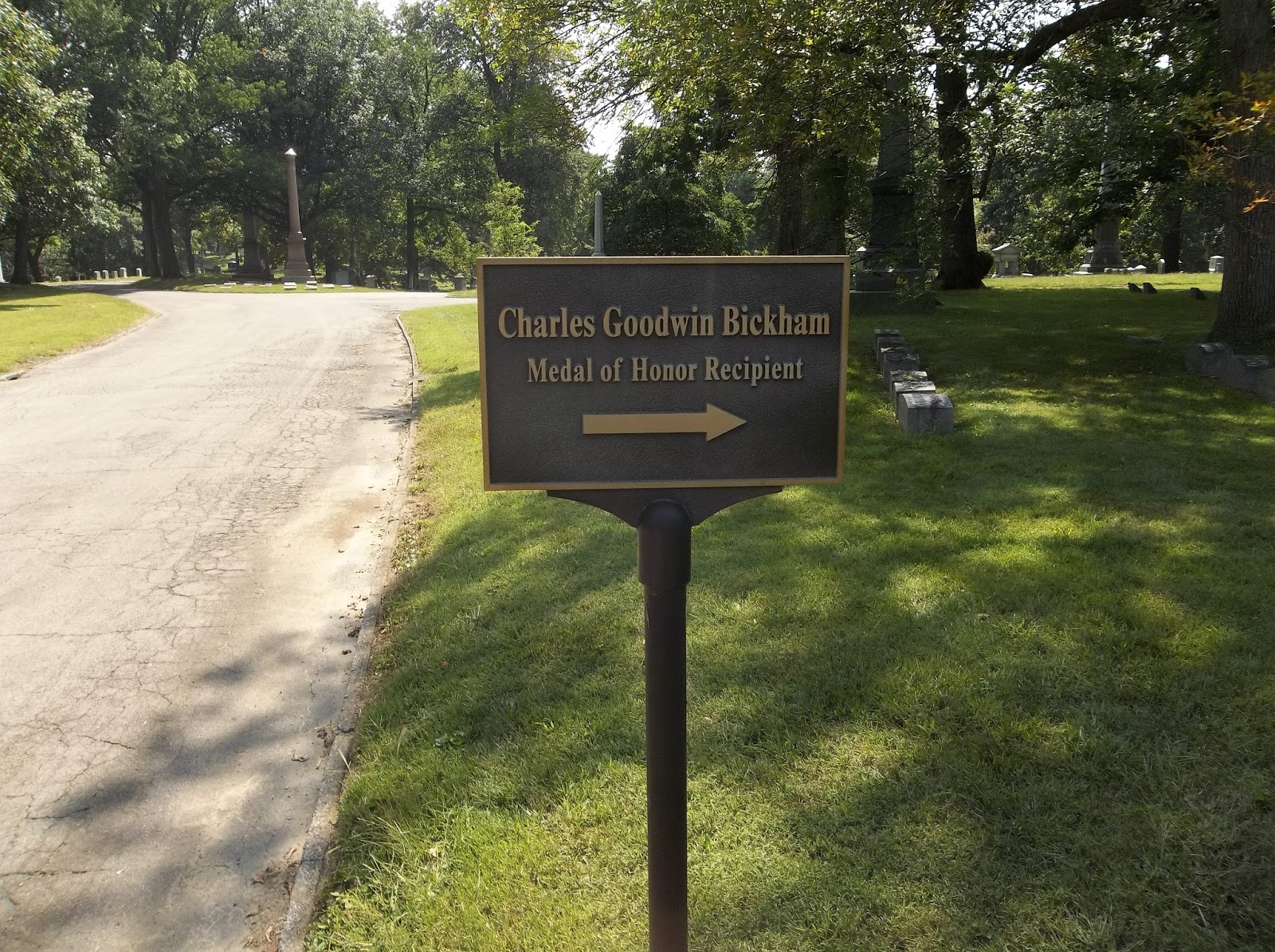 Travels of a Hobgoblin Taphophile: Charles Bickham - Woodland Cemetery