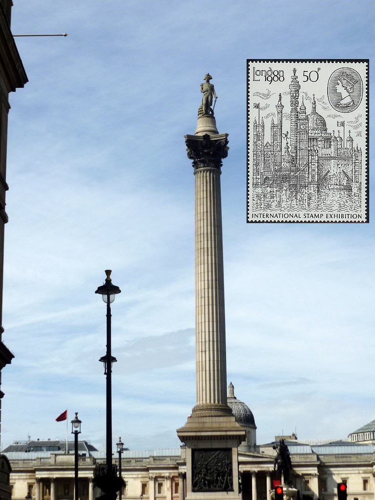Photo-ops: Philatelic Photograph: Nelson's Column - London, England