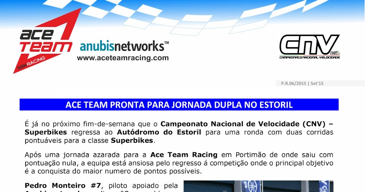 Ace Team Racing: ACE TEAM PRONTA PARA JORNADA DUPLA NO ESTORIL