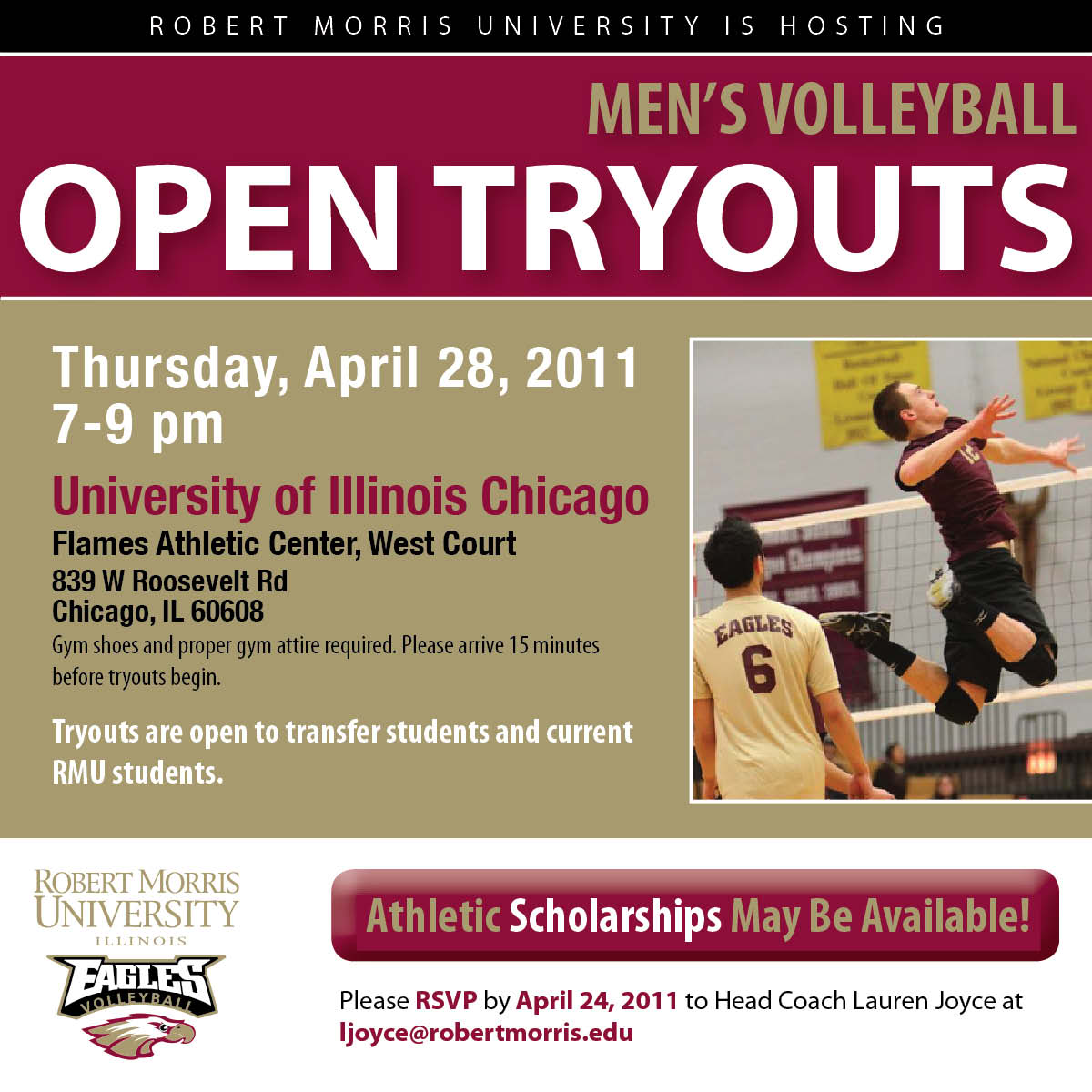The Eagles' Notebook: Volleyball Announces Open Tryout Dates for Men ...