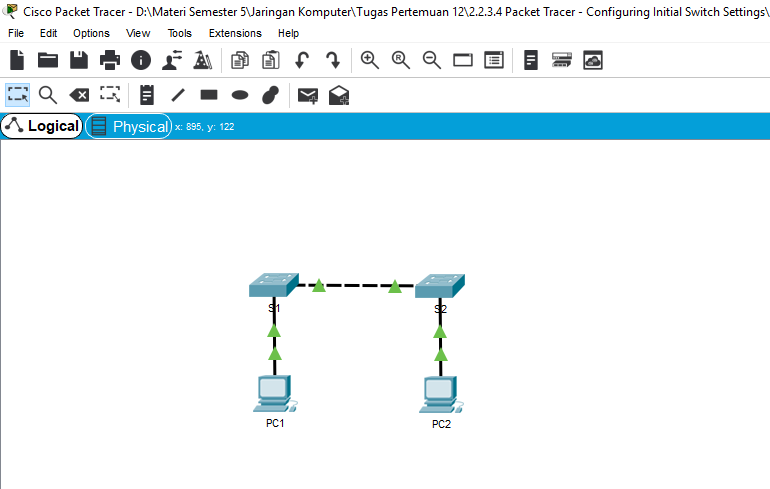 49-125a07: PERTEMUAN 12 Jaringan Komputer Pembuatan Jaringan Sederhana 2