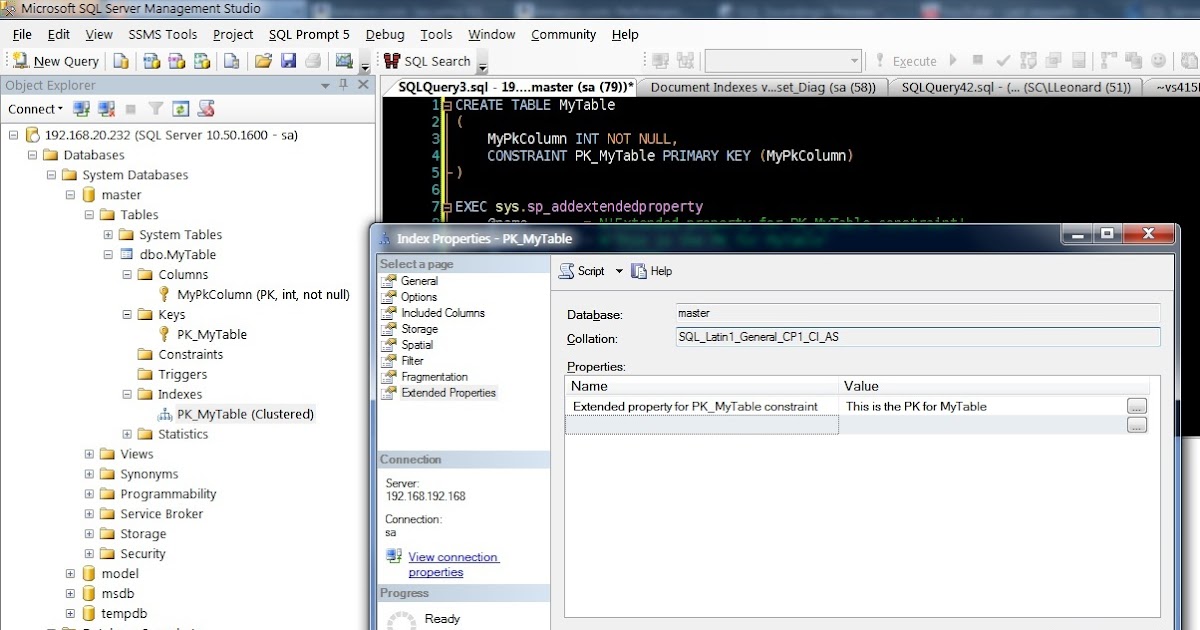 SQL Soundings: How to Hide Metadata Information Using Extended Properties