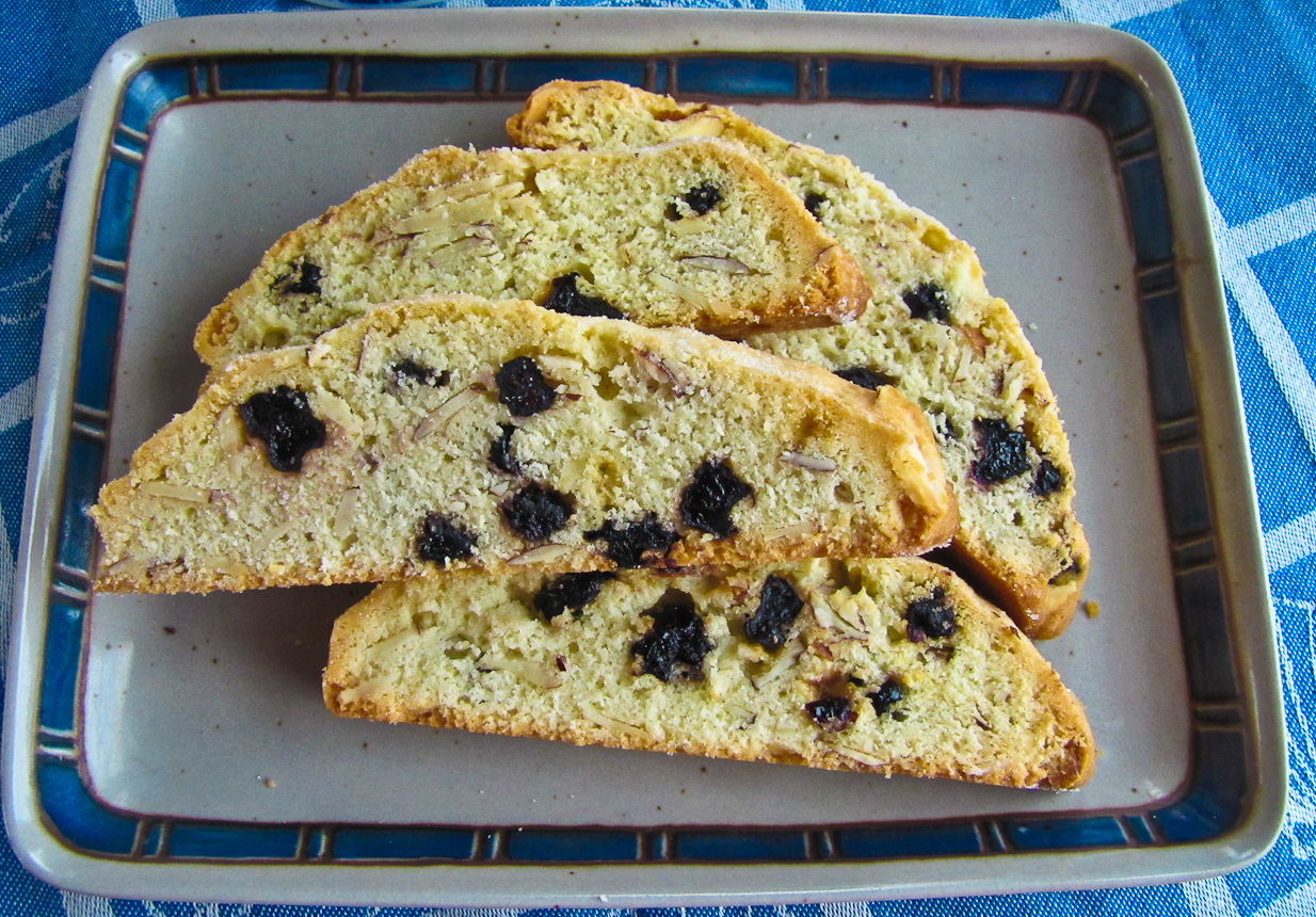 OnTheMove-In the Galley: Blueberry Almond Biscotti