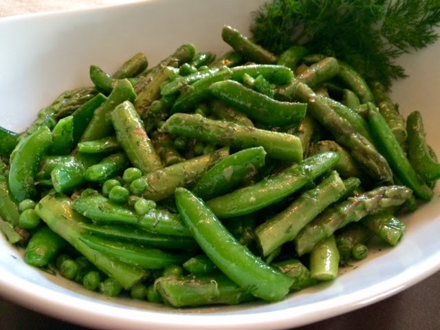 Let's Eat ... the Rainbow: Snap Pea & Asparagus Salad with Mustard-Dill ...
