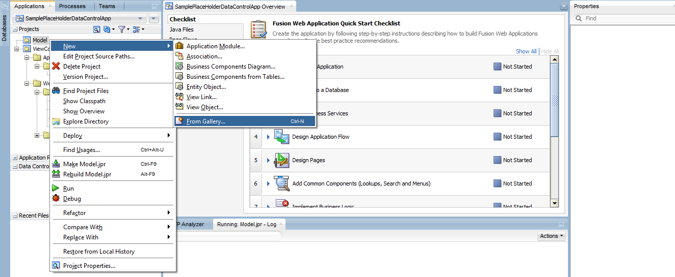 How To Create A Placeholder Data Control In Jdeveloper 12c ~ Oracle Adf 12c Application