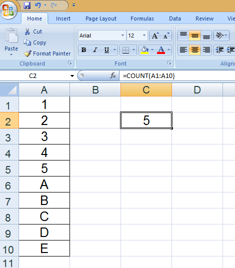Excelmania COUNT Cells In MS Excel excelmania-count-cells-in-ms-excel