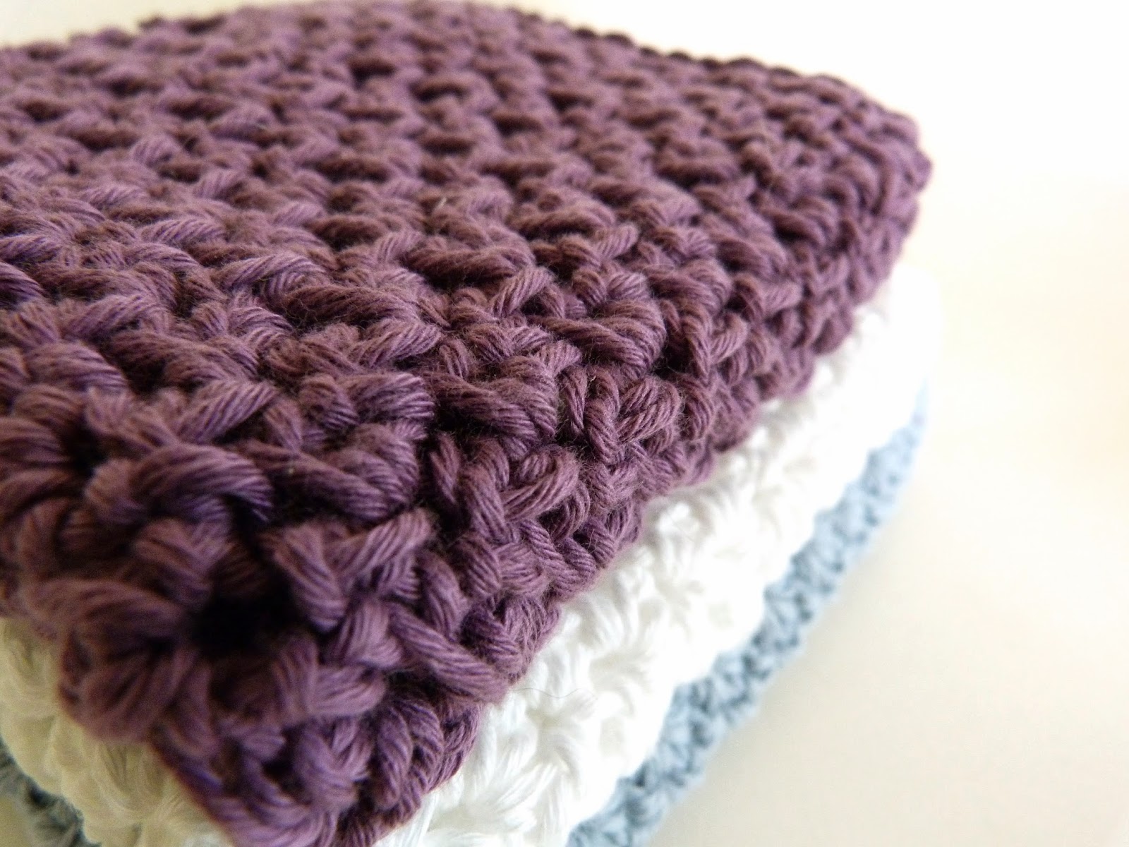 Handmade by Bunny Bosworth: Handmade Home: Crochet Face Cloths