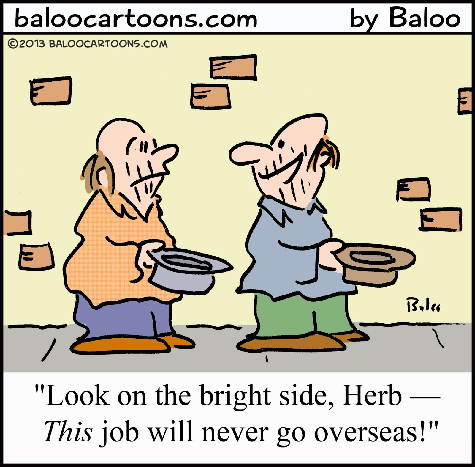 BALOO'S CARTOON BLOG: Panhandler cartoon