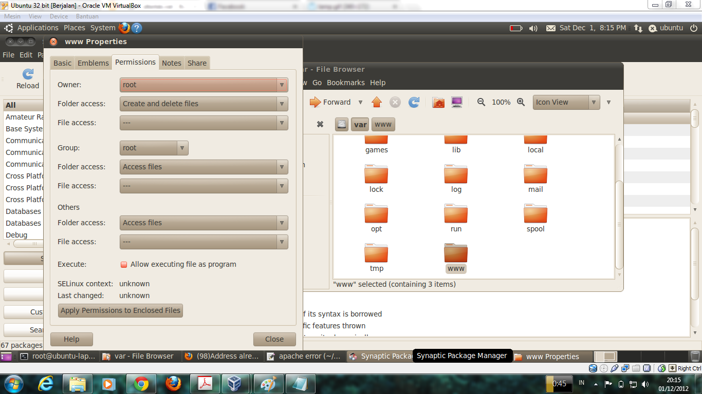 Install LAMPP Via Synaptics ~ altertek.net