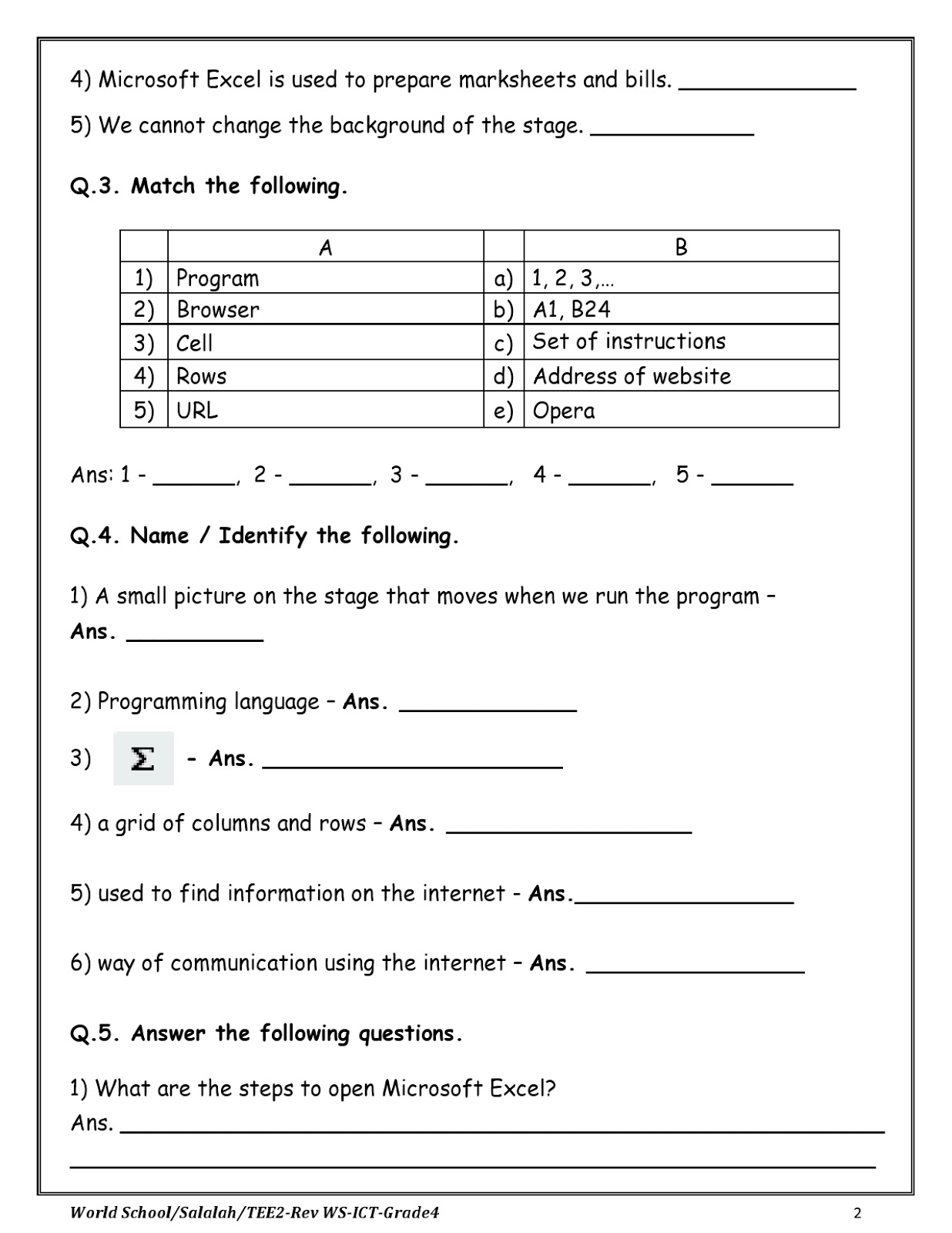 WORLD SCHOOL OMAN ICT Revision Worksheet For Grade 4 world-school-oman-ict-revision-worksheet-for-grade-4