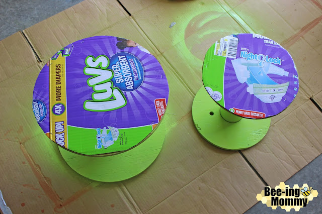 DIY Children Stools made from Spools