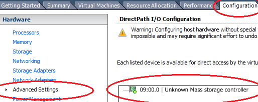 VMware ESXi: How To VMware VMDirectPath (PCI Passthrough)