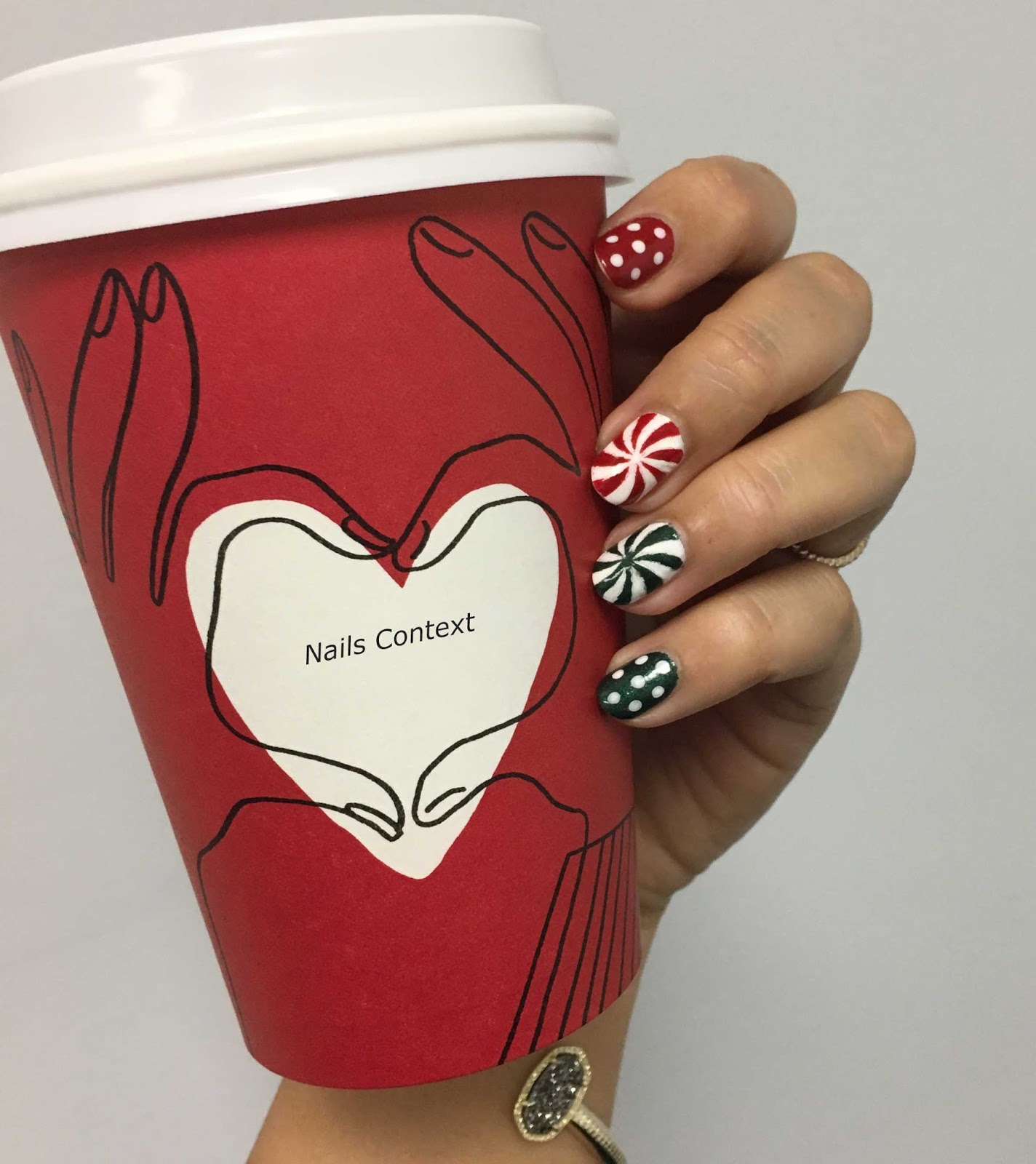 Nails Context: Candy Cane Nails