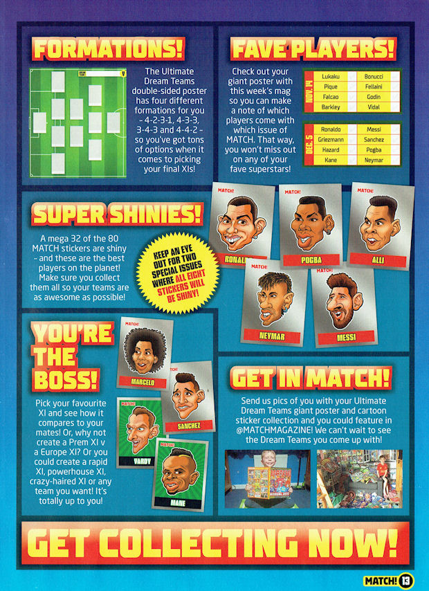 Football Cartophilic Info Exchange: Match! magazine - My Ultimate Dream ...