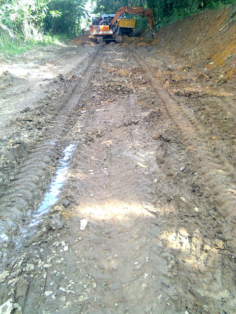 sticks and stones: construction steps of a rail road in pics