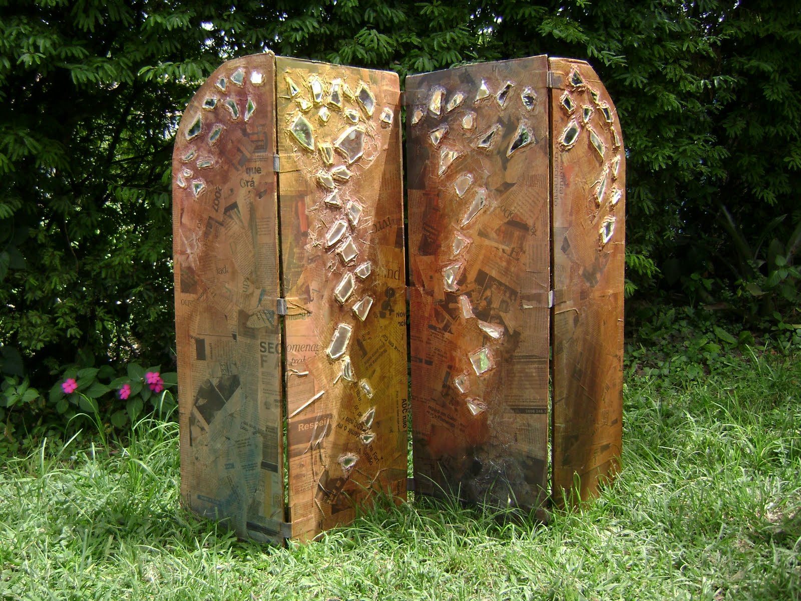 Nathalie Borges - Ateliê Artes & Ofícios -Ibitipoca: Biombo em Papel Marche