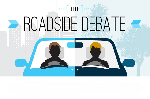 The Roadside Debate [Infographic] - Visualistan