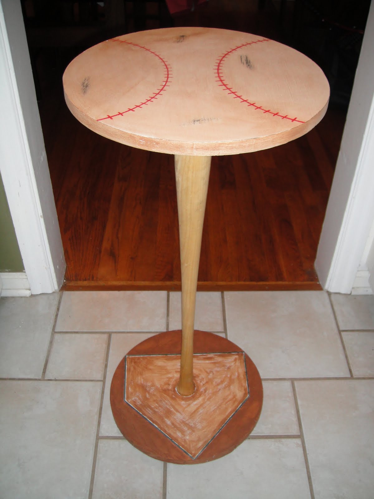 Love On The Inside: Baseball Bat Table