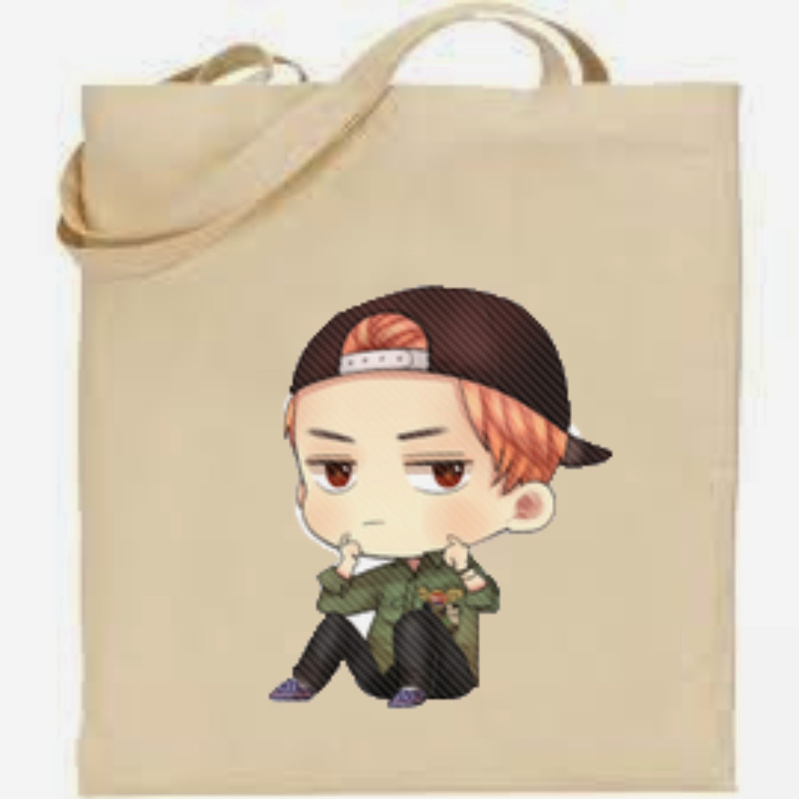 Hand Painted Shoes and Bags: Kpop Chibi Bags