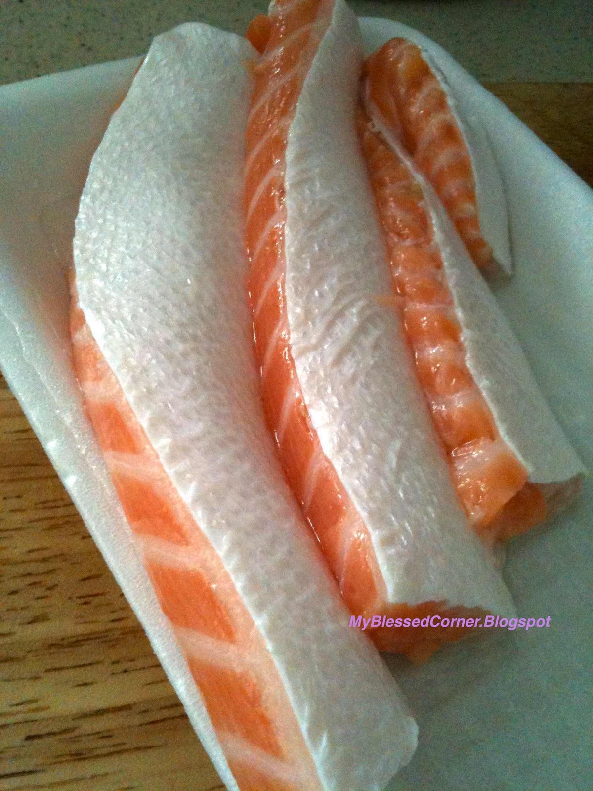 My Blessed Corner...: Pork Ribs Salmon Belly Soup