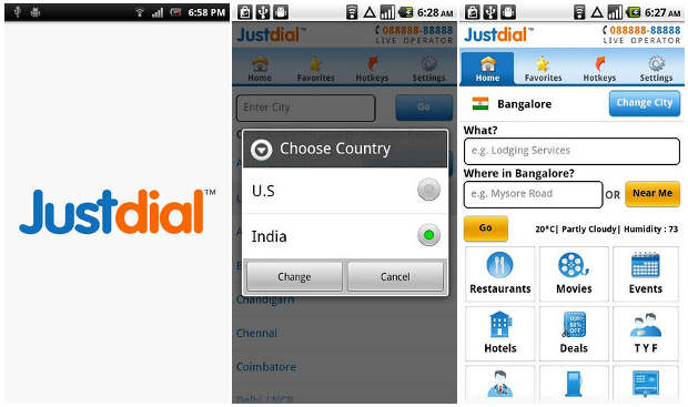 Daily Tech: Just dial App for Android