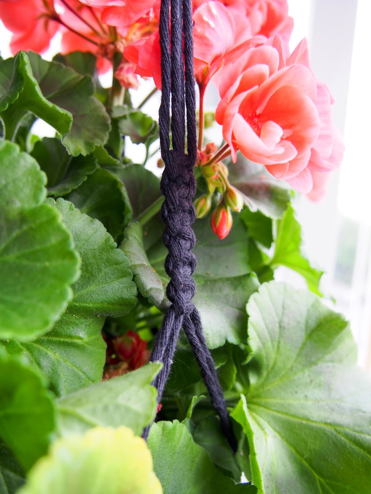 Makramee-amppeli - Pientä kivaa