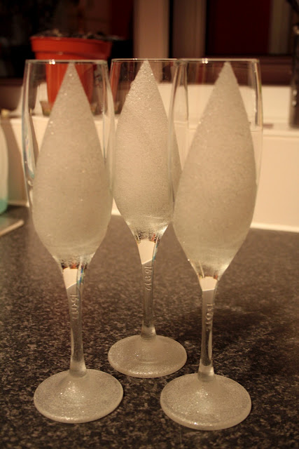 Glitter "Frosted" Glasses