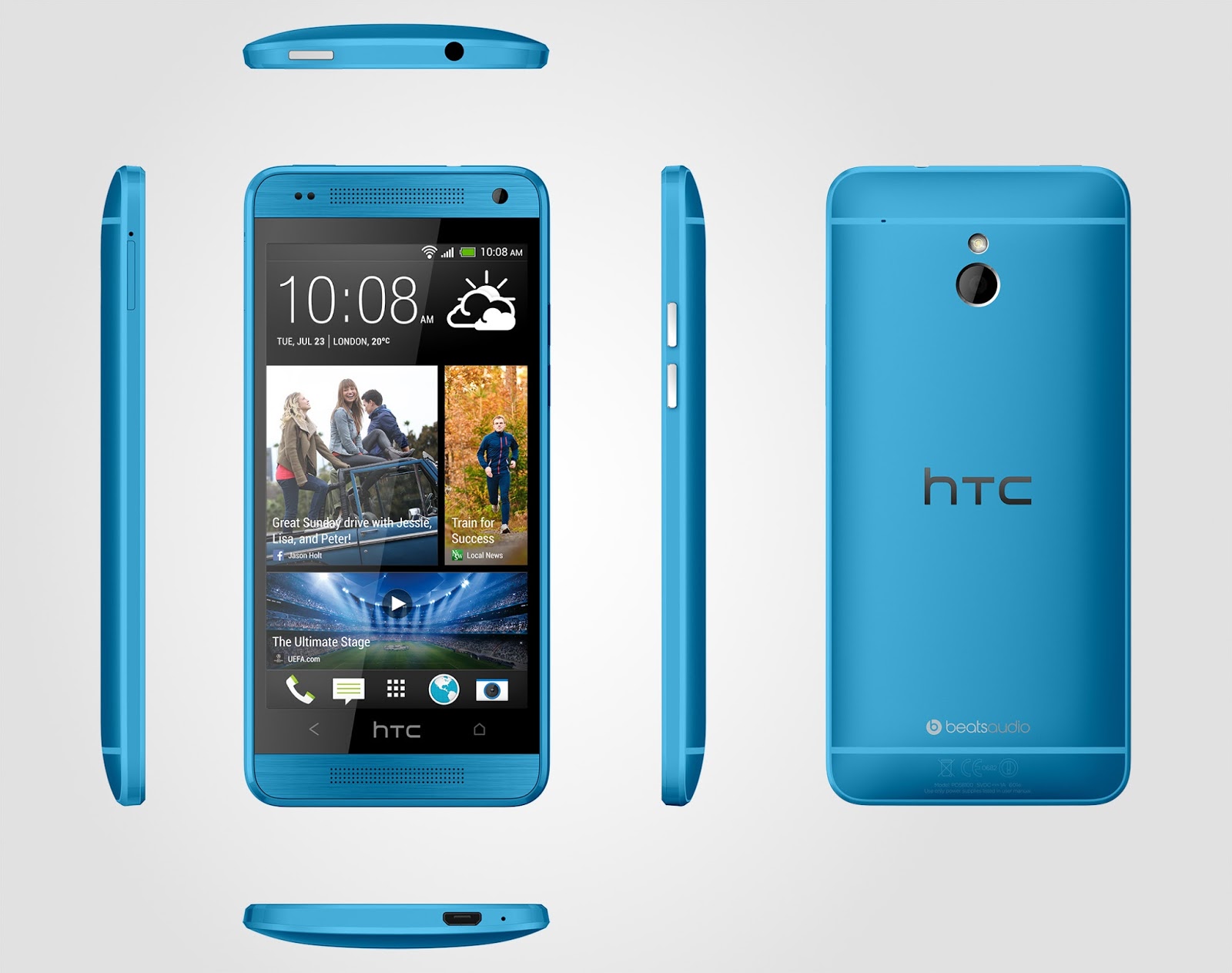 HTC officially unveils Blue colour HTC One and HTC One Mini along with ...