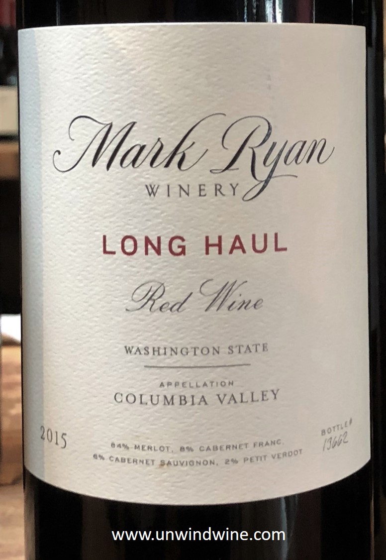 UnwindWine: Mark Ryan Columbia Valley Wine Tasting
