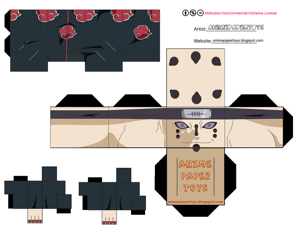 Adel's Book: Cube Paper Carft Anime Akatsuki :D