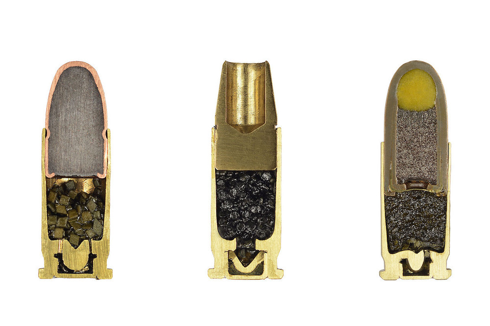 Cross-sections of bullets