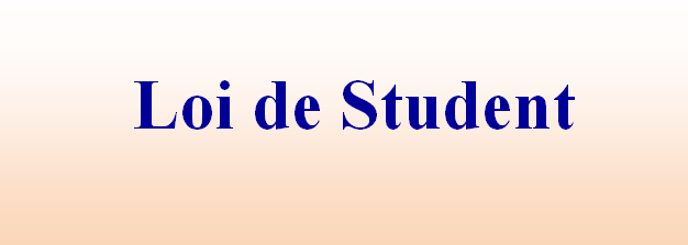 Loi de Student. - مدونة الرياضيات التعليمية